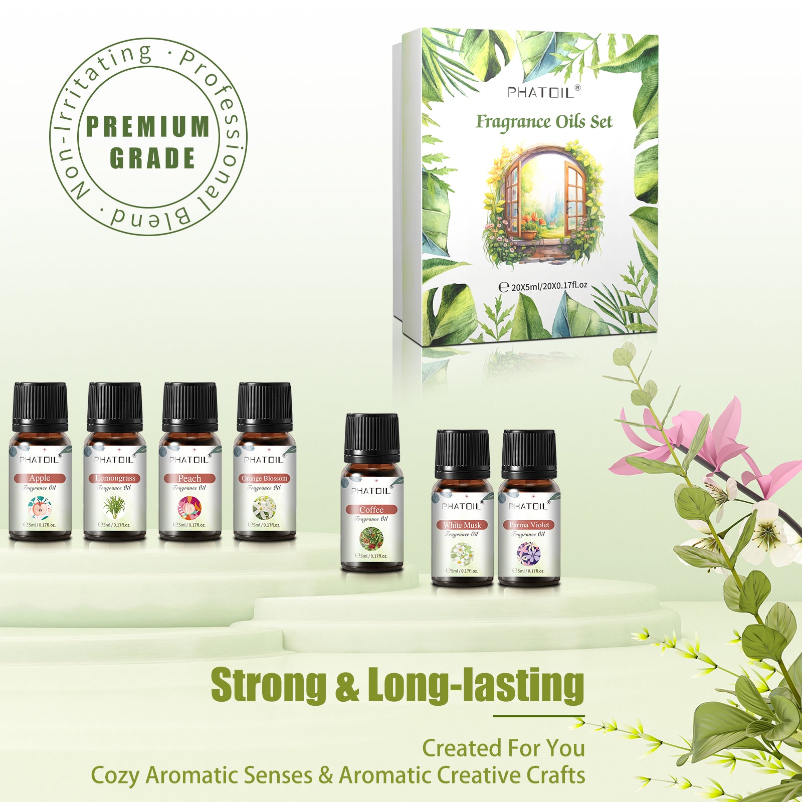 Multi-scent Fragrance Oil For Diffusers | Perfume Oil Gift Set | PHATOIL
