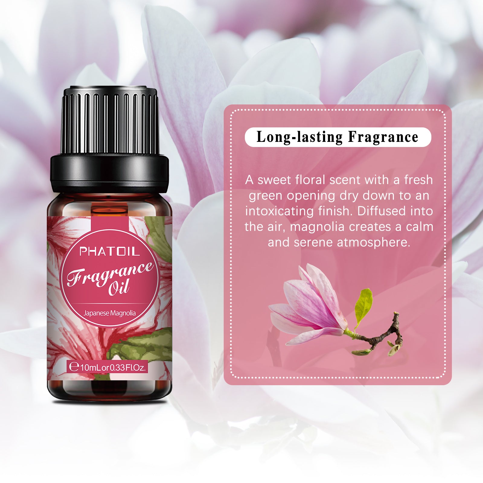 Japanese Magnolia Fragrance Oil | Perfume Oil For Diffuser | PHATOIL
