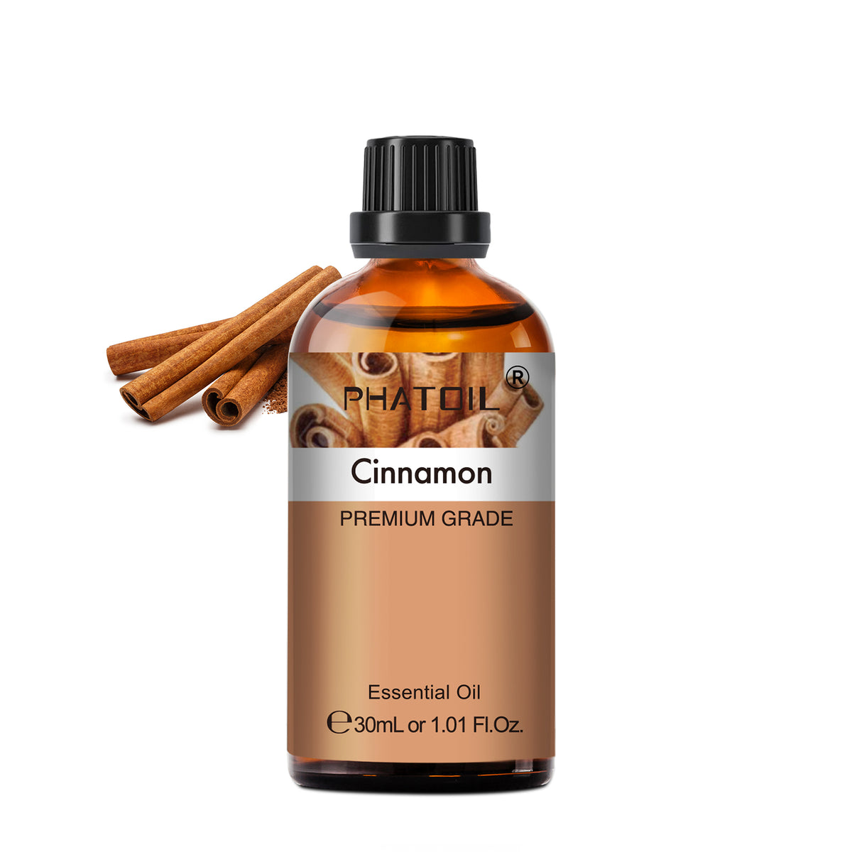 PHATOIL 100% Pure Cinnamon Essential Oils Premium Grade with Dropper f