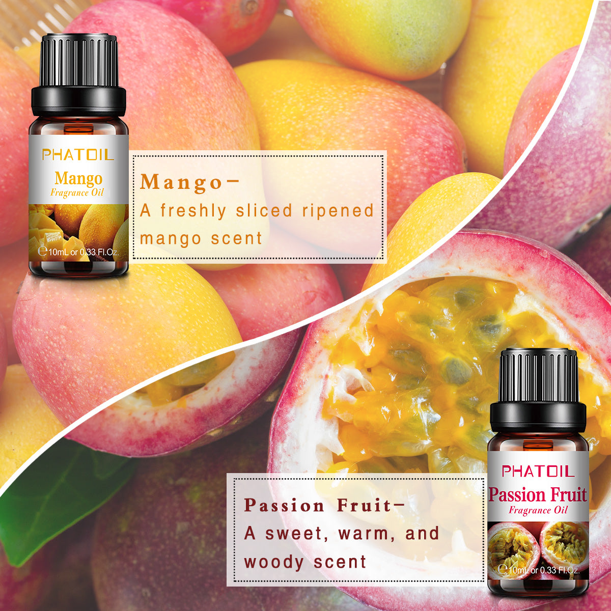 Fruit Fragrance Oil For Diffuser | Perfume Oil Gift Set | PHATOIL