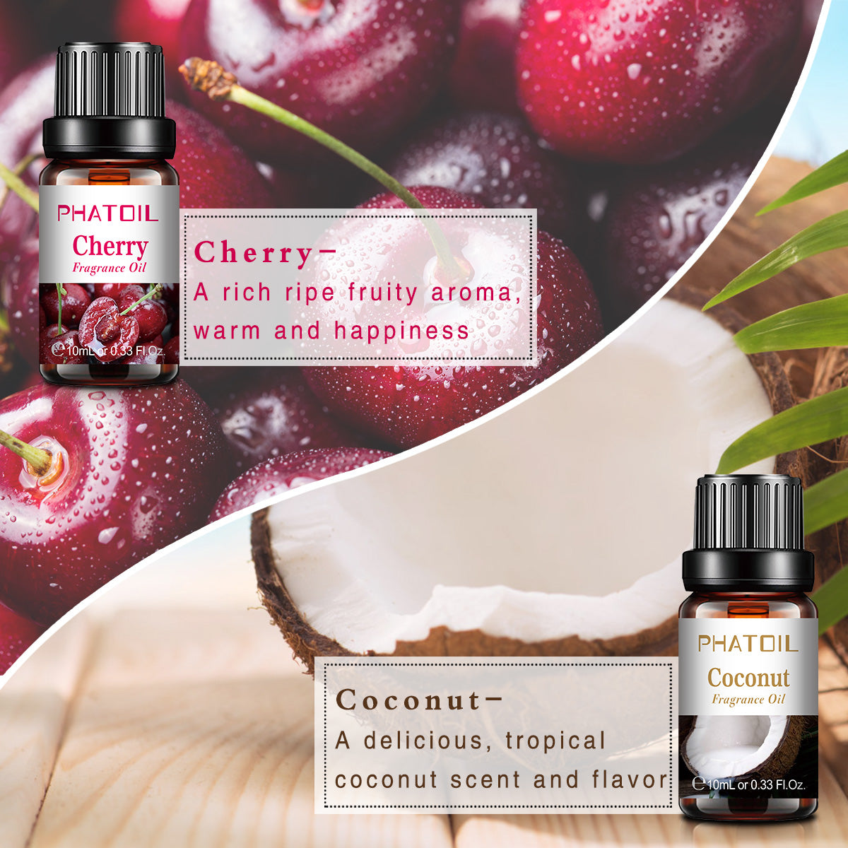 Fruit Fragrance Oil For Diffuser | Perfume Oil Gift Set | PHATOIL